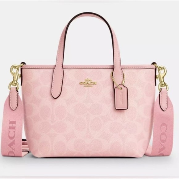 Coach | Bags | Coach Mini City Tote In Powder Pink | Poshmark